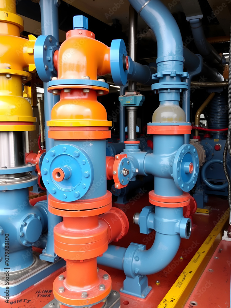 Petroleum oil and gas drilling equipment. Choke and kill manifolds are ...