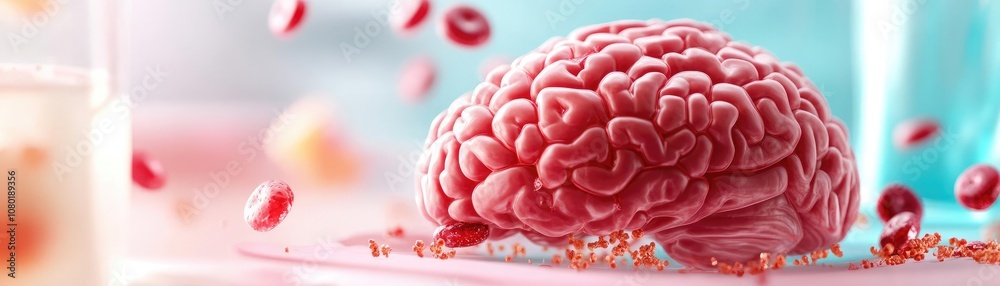 Photo & Art Print Brain hemorrhage, acute bleeding episode ...