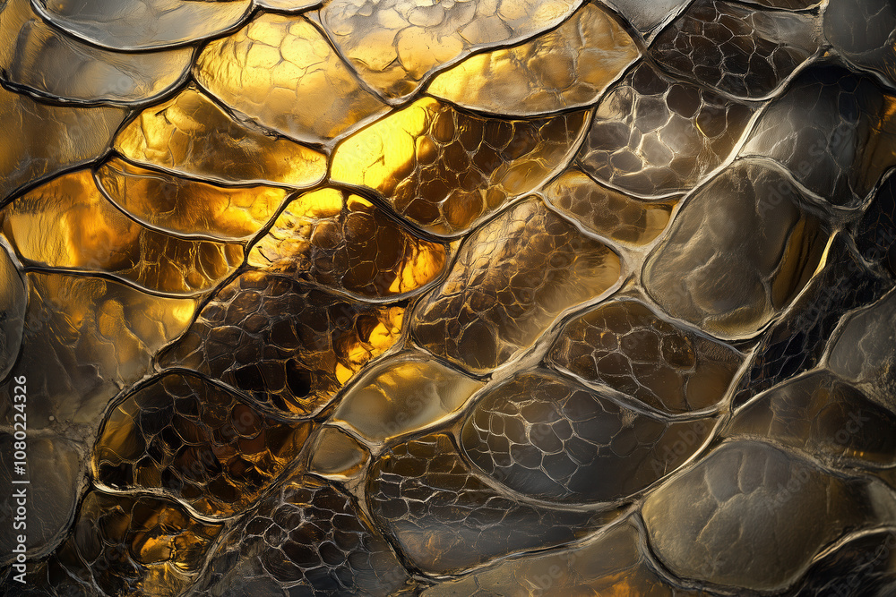 Glass snake, dragon skin texture, featuring realistic scales with a ...