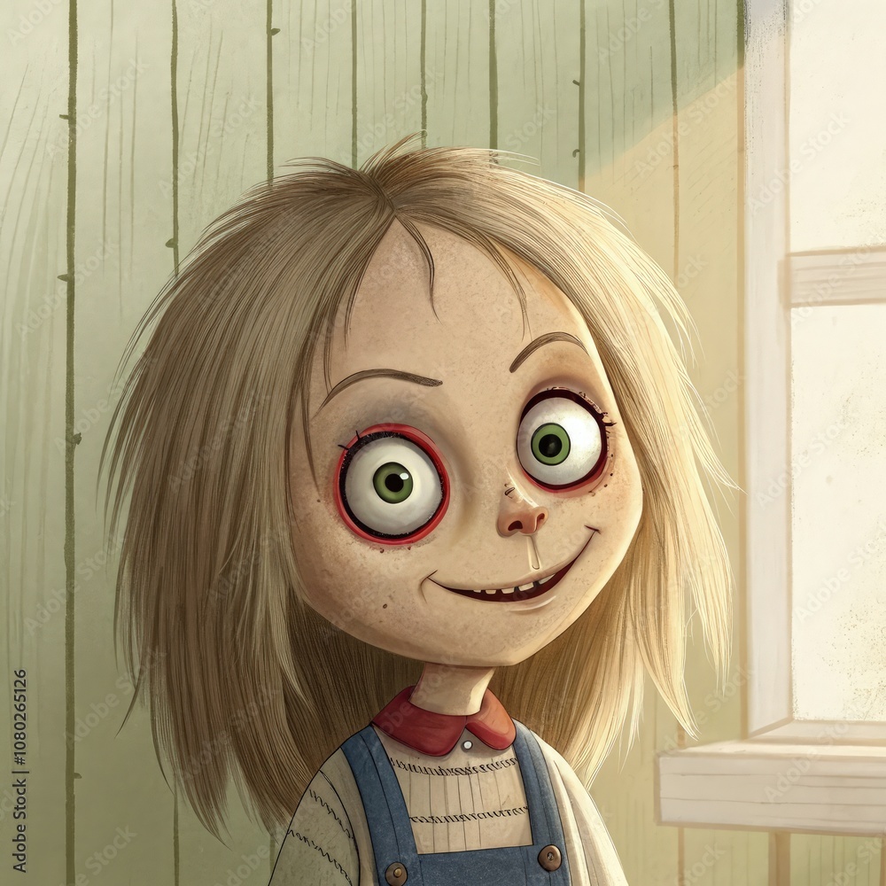 Concept Art of a Unique Disembodied Human Head Character With ...