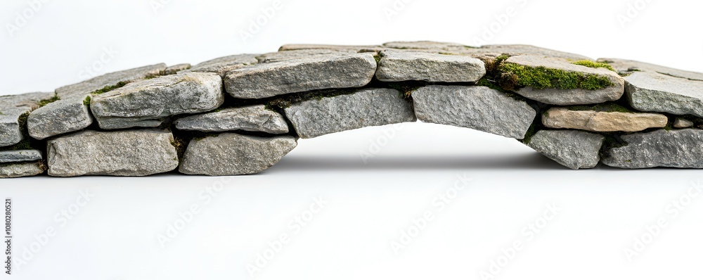 Historic 18 Stone Bridge with Gentle Arch and Textured Stones ...