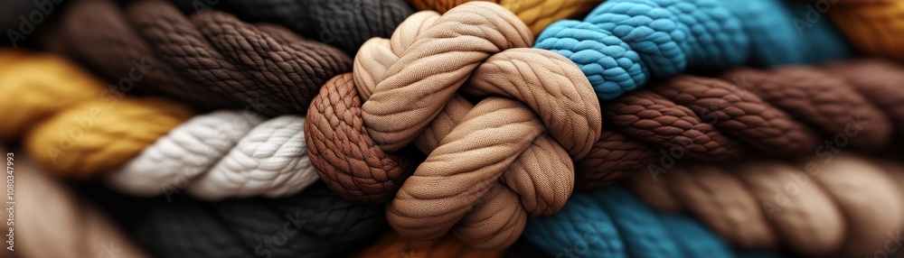 Intertwined Ropes A Symbol of Unity, Strength, and Diverse Perspectives ...