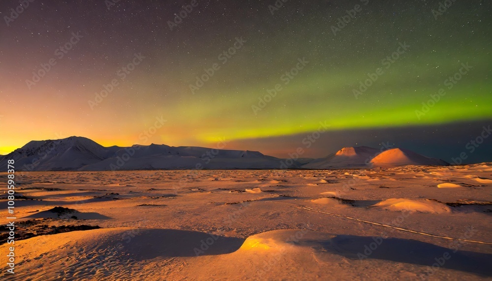 Photo & Art Print Snow-Covered Tundra Stretching for Miles, With the ...