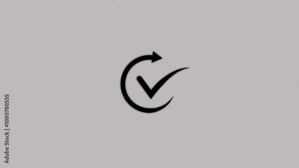 check mark icon animation. Yes tick. Correct check mark symbol. vídeo ...
