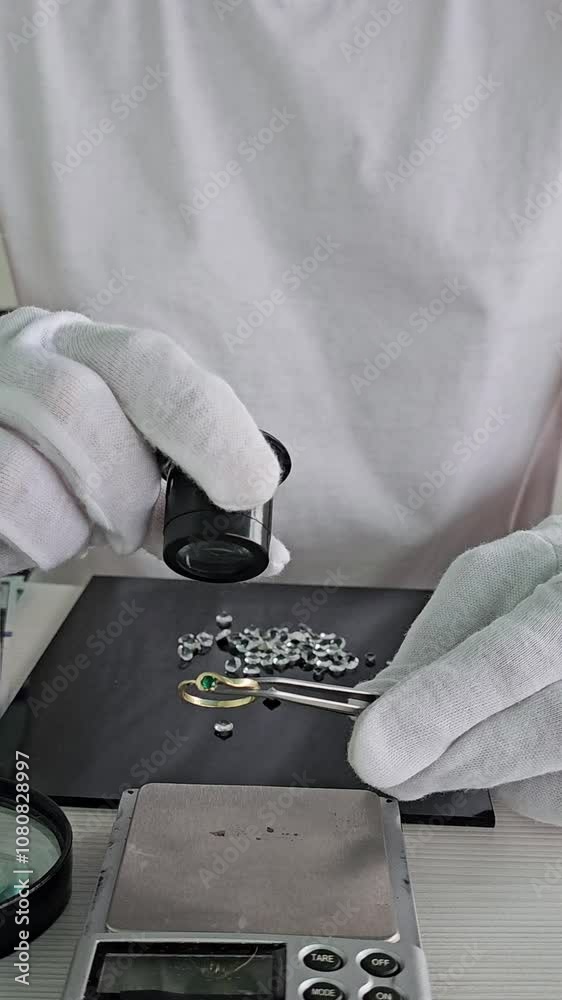 Selection and sorting of diamonds using special device for quality ...