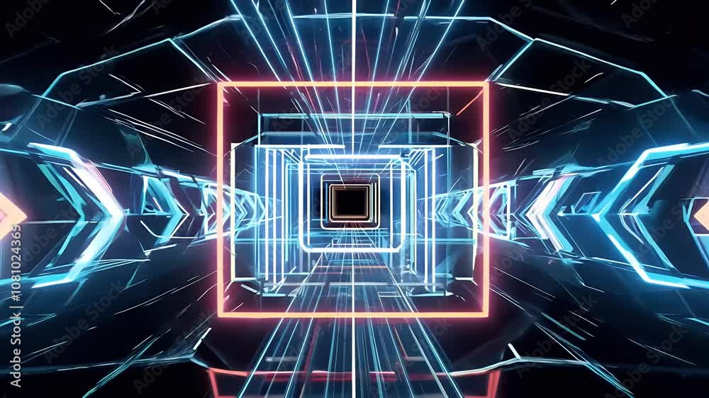 cyberspace bright vivid colors offering immersive dynamic sci fi ...