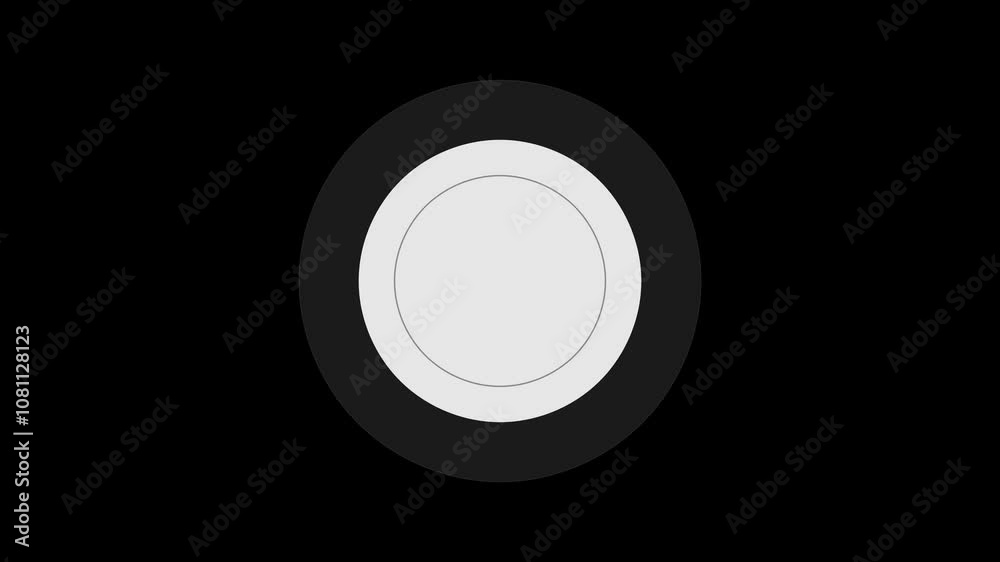 Circle animation with different layers for text and subtitle or logo ...