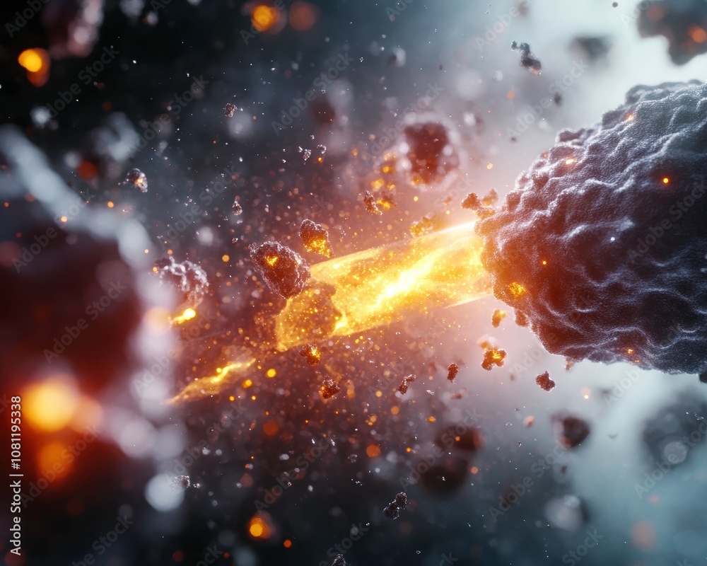Conceptual visualization of nanoparticles interacting with light ...