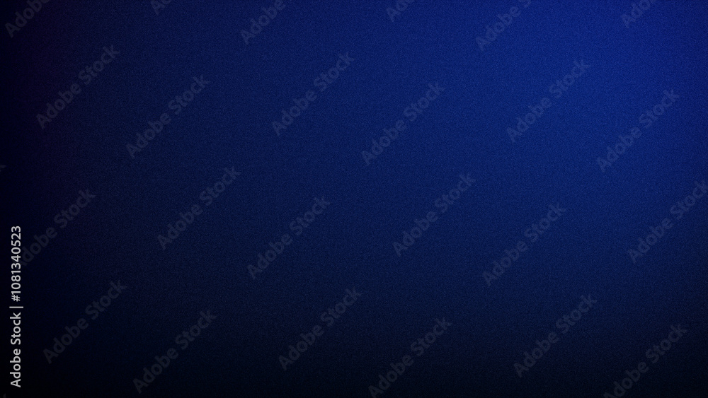 Deep blue gradient background with subtle grainy texture and dark edges ...