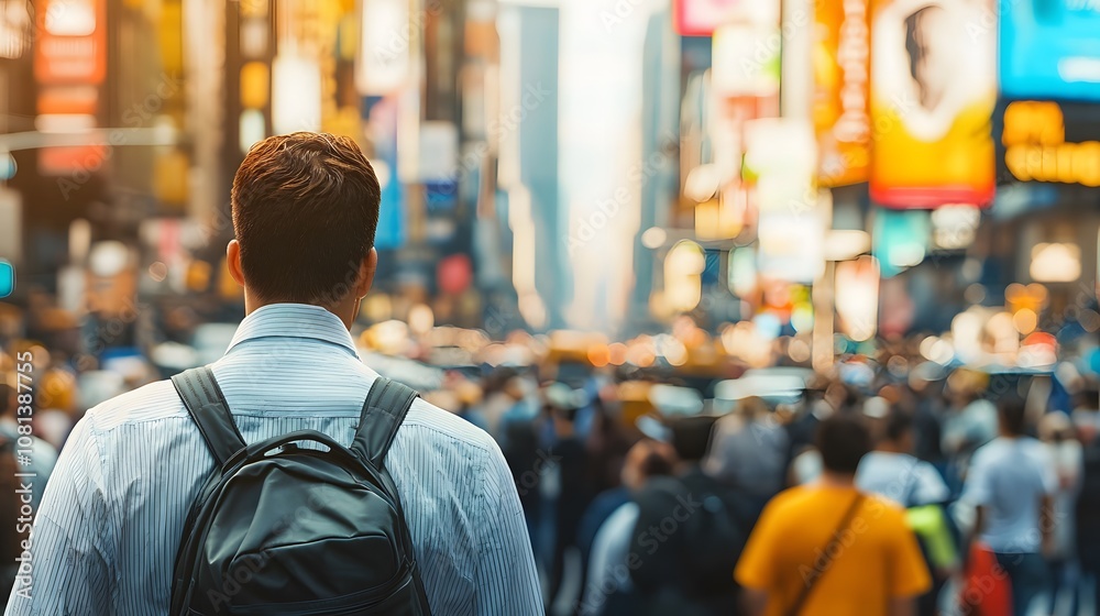 Explore the vibrant energy of city life through the eyes of a traveler ...