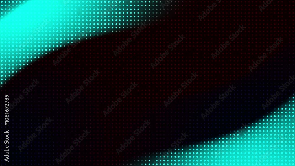 Dark Turquoise Blue Gradient Dots Animation Background, Best for E ...