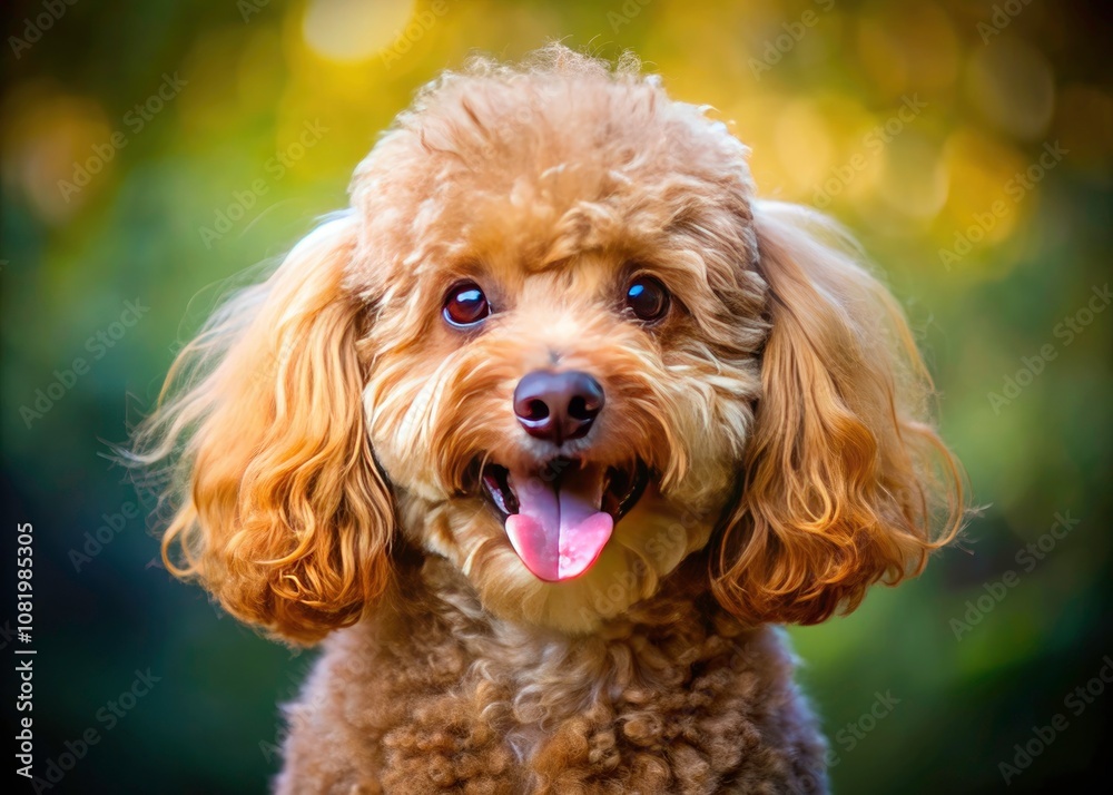 Happy Poodle Portrait PNG Set - Isolated Macro Photography of Playful ...