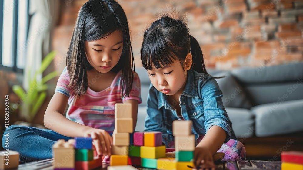 Sisterly Bonding: Uniting Asian Girls through Play with Wooden Blocks ...