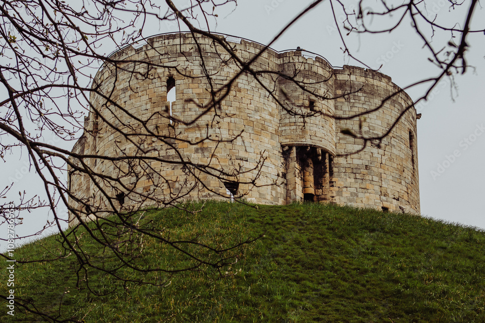A captivating photo of Clifford's Tower in York, England, showcasing ...
