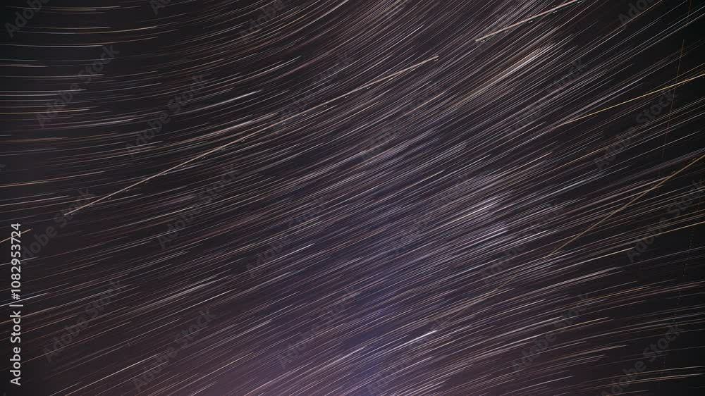 4k Timelapse. Rotate Of Sky Background. Bewitching Illusion Of Star ...