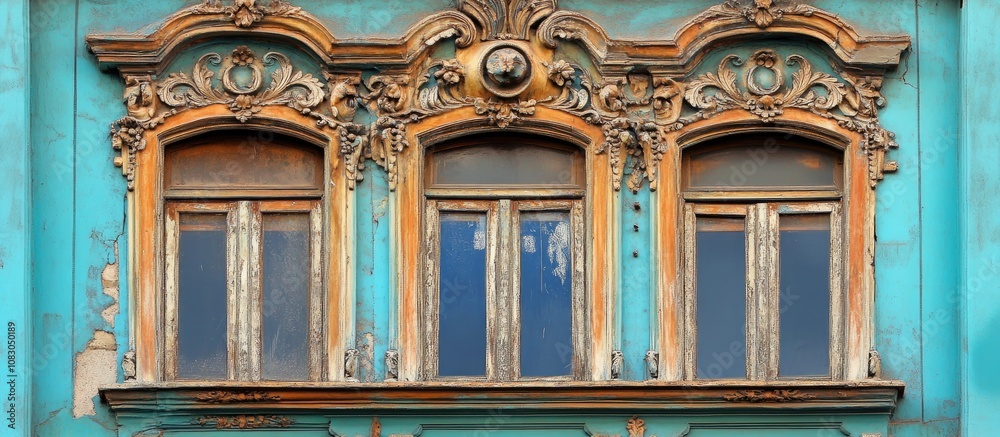 Vintage style window opening showcasing intricate detailing reminiscent ...