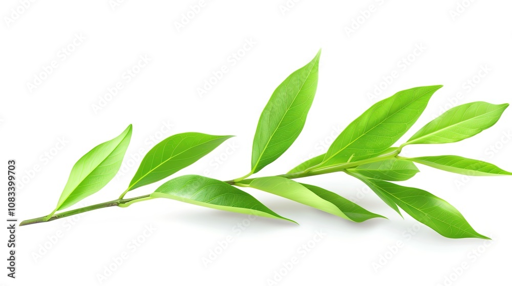 Bay Leaf Isolated on White Background - A Symbol of Flavor and ...