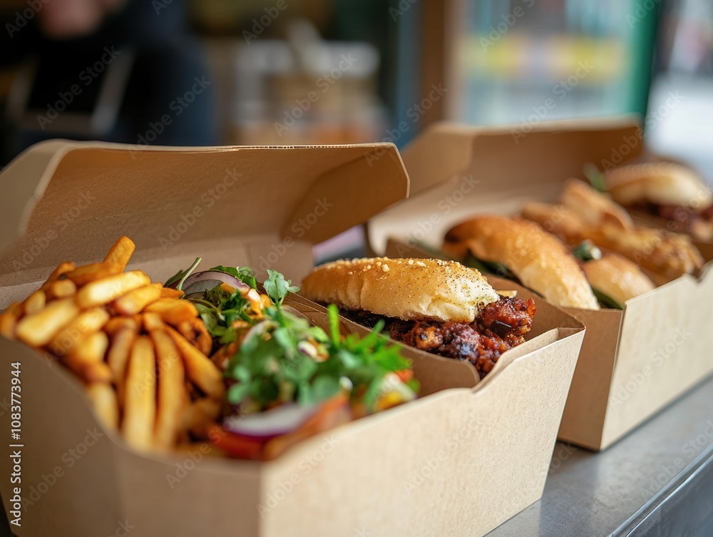 Eco-friendly street food packaging, promoting sustainability with ...