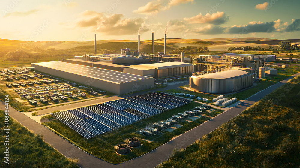 A solar-powered waste-to-energy plant that converts waste into usable ...