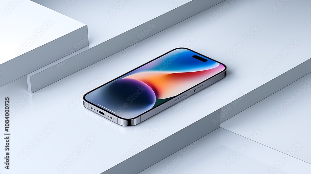 Realistic 3D Smartphone Render with Interactive Social Media Icons ...