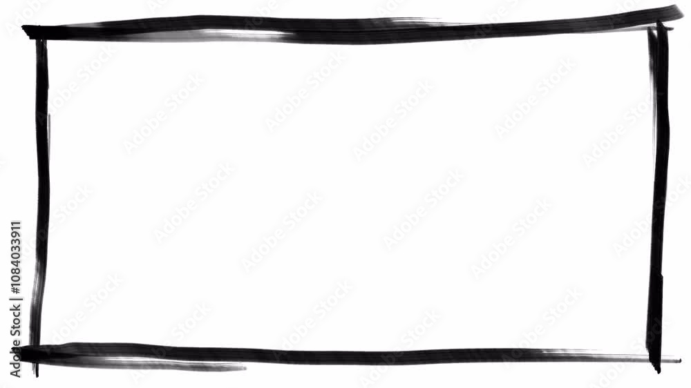Rough Marker, Loop Animation frame border for a horizontal and vertical ...