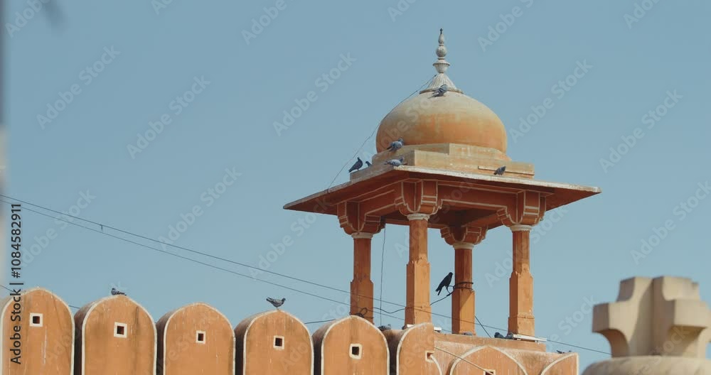 Pigeons Sit On Chandpole Or Moon Gate Is One Of Jaipurs Best Examples ...