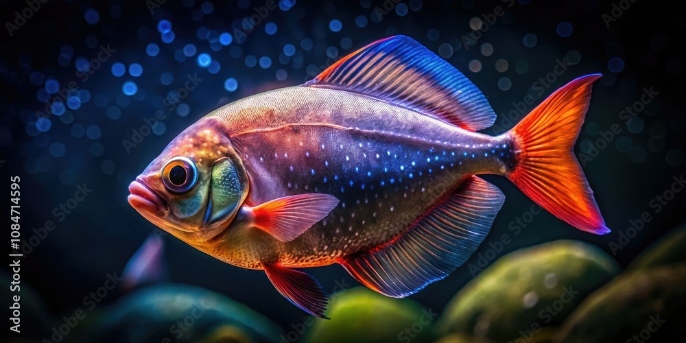Captivating Coffinfish in Low Light Aquarium Setting - Stunning ...