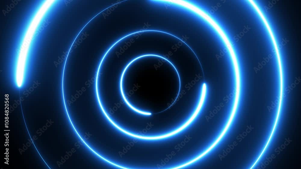 Endless Journey Through a Circle Tunnel, Hypnotic Looping Circle Tunnel ...