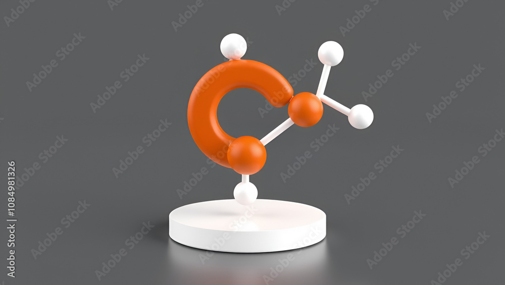 Cysteine molecular skeletal chemical formula. 3d icon with cysteine ...