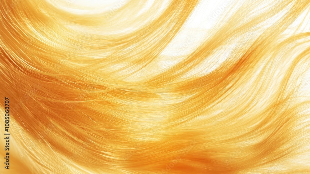 Beautiful model girl with blond hair strand,silky healthy chestnut wavy ...