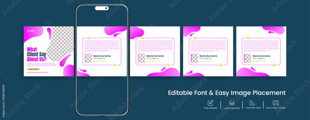 Carousel posts banner for social media posts carousel, business ...