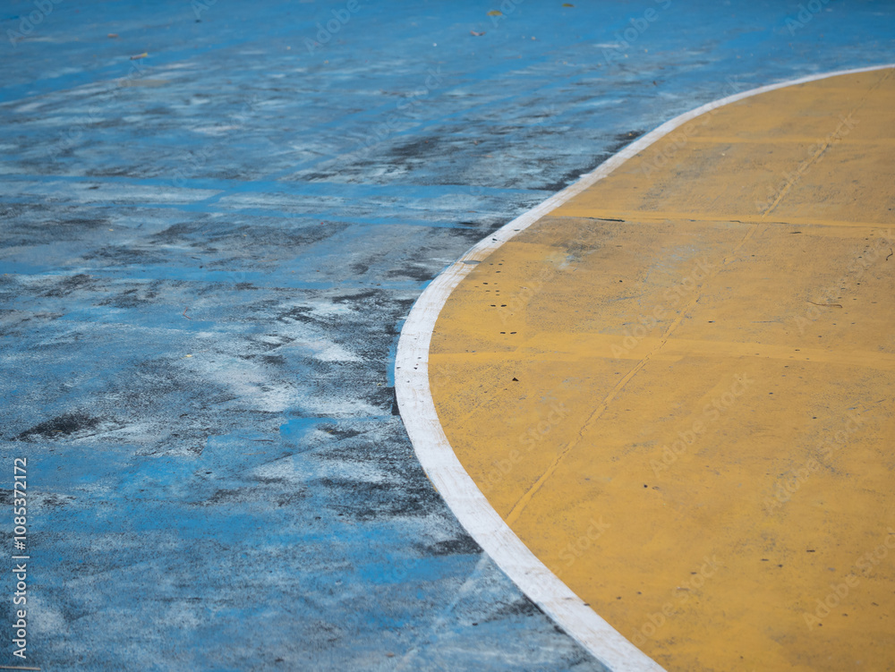 Basketball court action urban location sports content outdoor ...