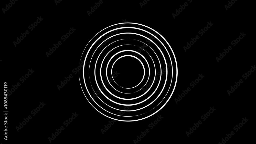 Futuristic spinning circle hood holographic with fade in and fade out ...