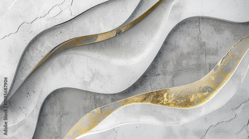 Elegant luxury background featuring abstract flowing shapes with a ...