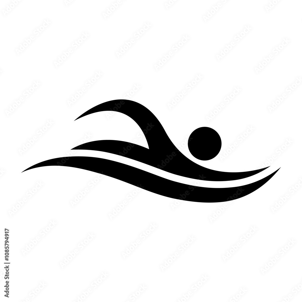 Swimming icon, Swimming club logo, swimming team symbol, swimming pool ...