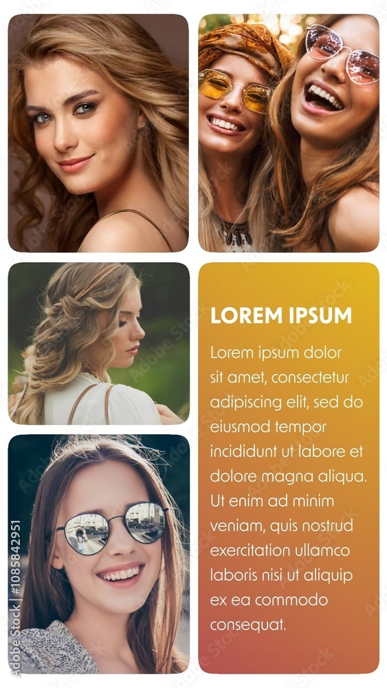 Clean Multi Panel Social Media Story Post Stock Template | Adobe Stock