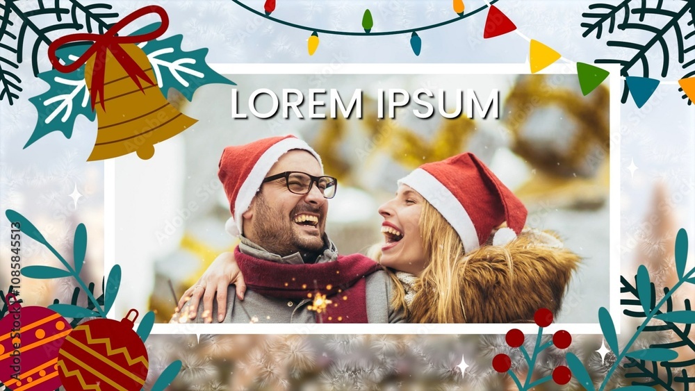 Festive Christmas Slideshow Stock Template | Adobe Stock