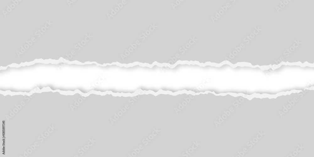 Clean Ripped Paper Design Template. Modern Torn Paper Texture for ...