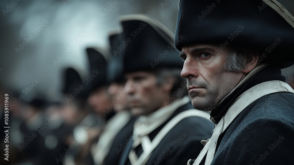 Photo & Art Print Historical military reenactment featuring soldiers in ...