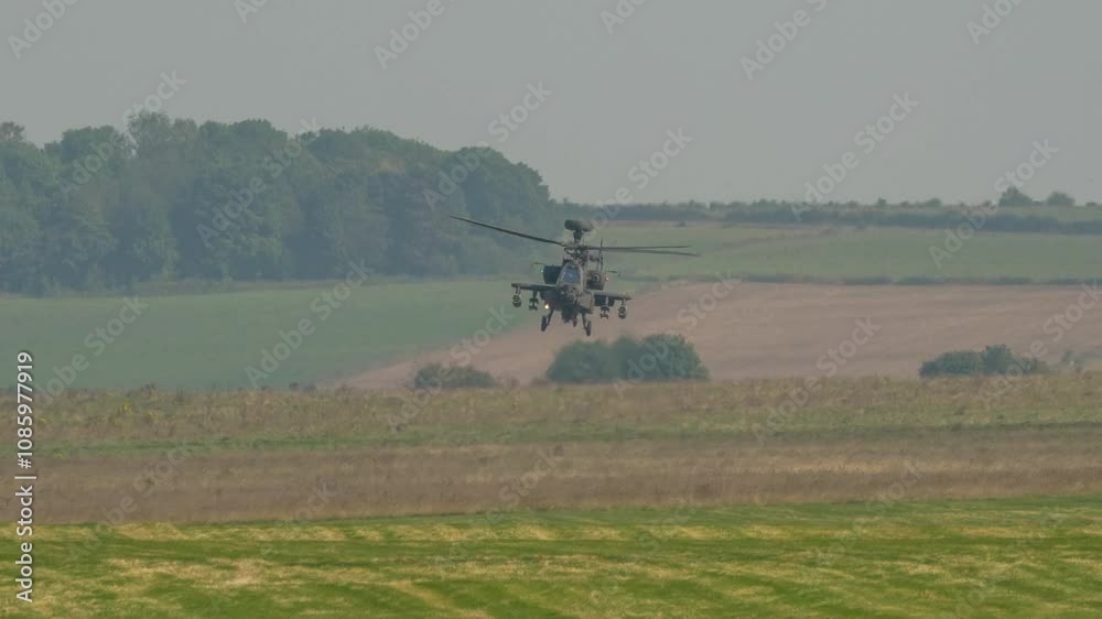 British army Boeing Apache Attack helicopter gunship AH64E AH-64E ...