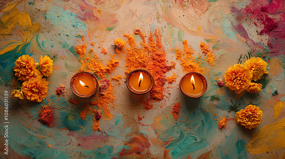 Celebrating the Tihar festival in Nepal with vibrant oil lamps and ...