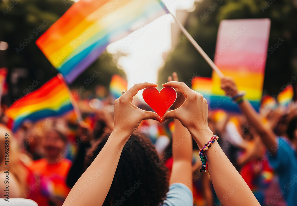 Pride Parade Love and Acceptance Celebration - LGBTIQ+ LGBTQ+ People ...