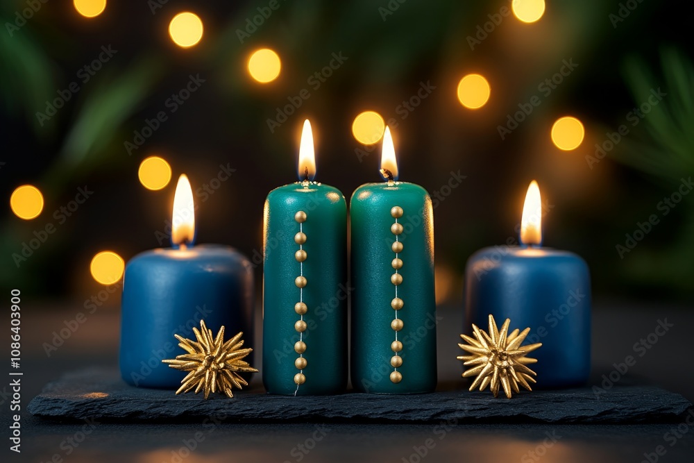 Gothic-themed acupuncture setting with candles, shadows, and a ...