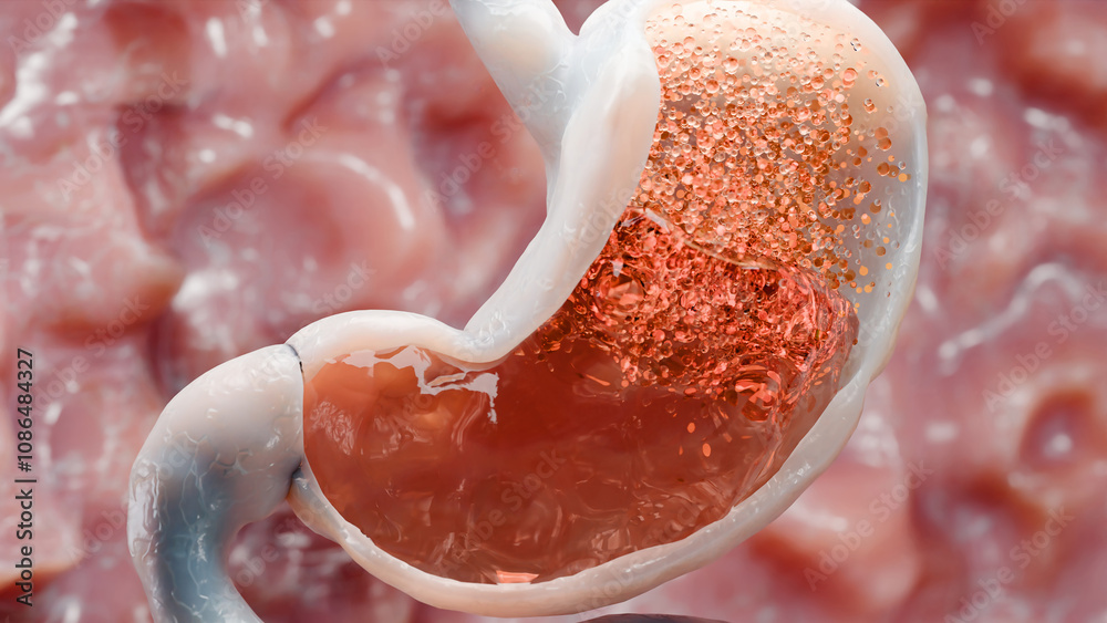 Stomach Acid Relux. Esophagus, gerd. Pain In The Digestive System ...