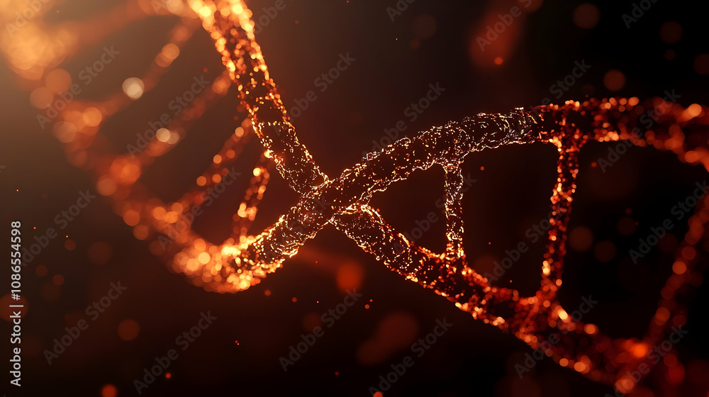 DNA Helix: A mesmerizing and abstract representation of a double helix ...