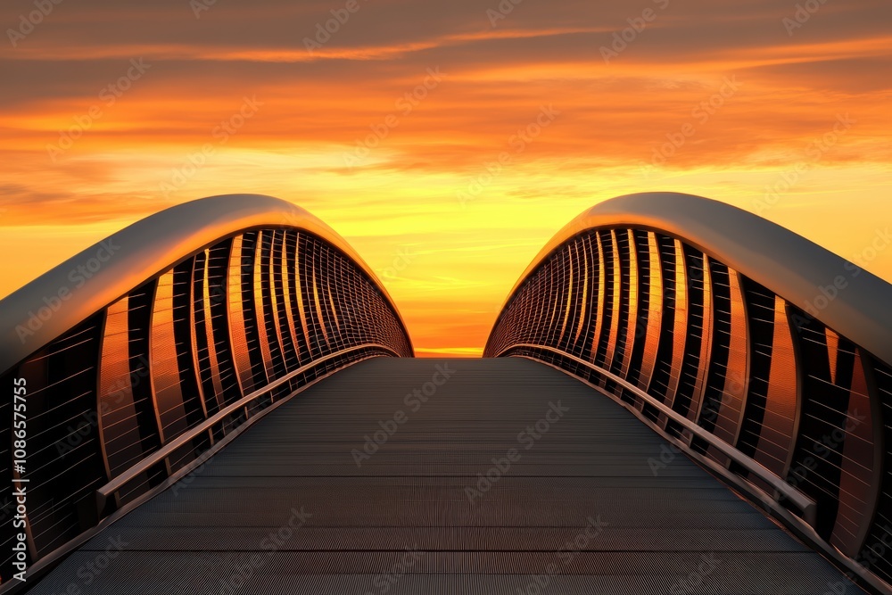 Architectural bridge design using stainless steel and alloy materials ...