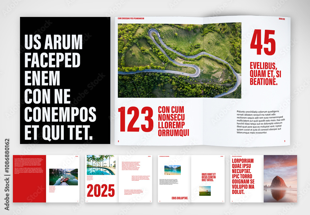 High-Impact Brochure Layout Stock Template | Adobe Stock