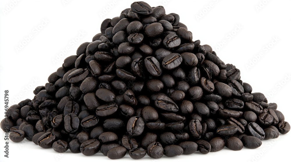 Crafting the perfect coffee pyramid indoor studio still life minimalist ...