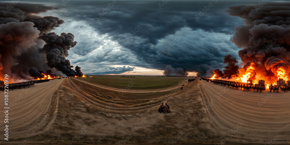 Full 360 degrees seamless spherical panorama HDRI equirectangular ...