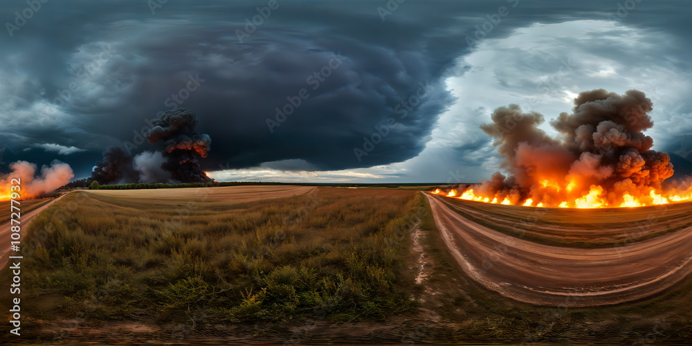 Full 360 degrees seamless spherical panorama HDRI equirectangular ...